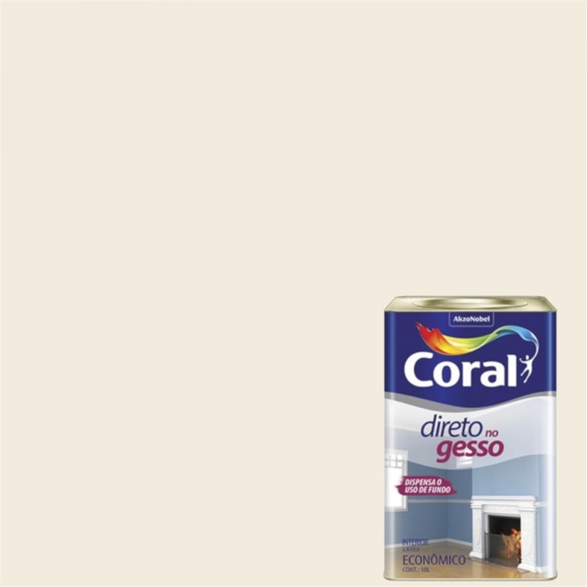 Tinta Acrílica Direto no Gesso Cor Branco Neve 18L - Coral - Tintas ...